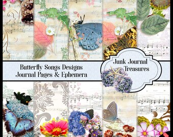 Floral & Damask Wallpaper /journal Pages / Digital Paper / Vintage ...