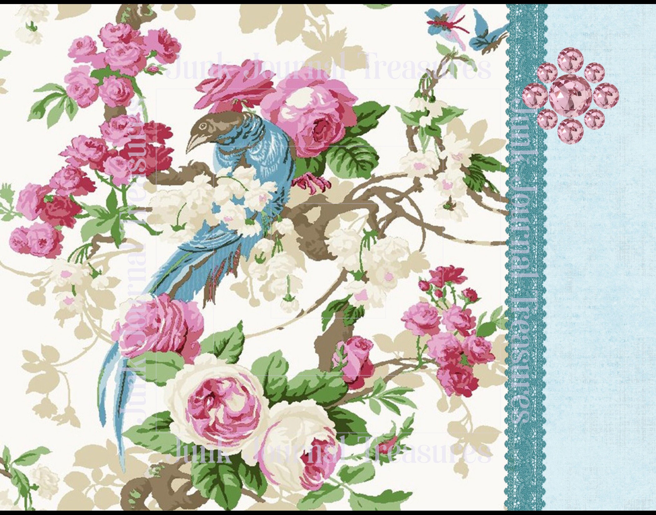 So Pretty / Journal Pages & Ephemera / Digital Paper / Instant - Etsy