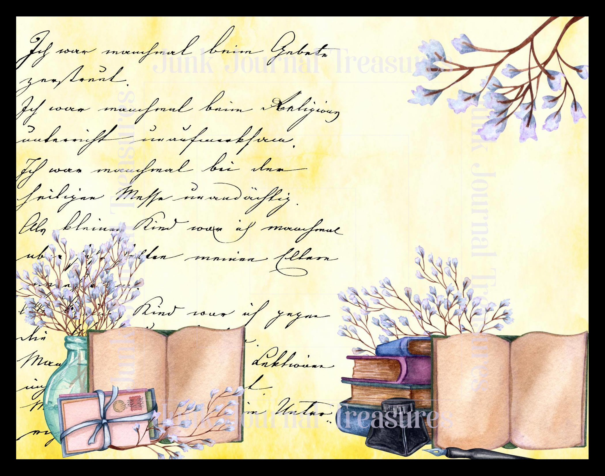 Book Love / Journal Pages / Digital Paper / Instant Download / | Etsy