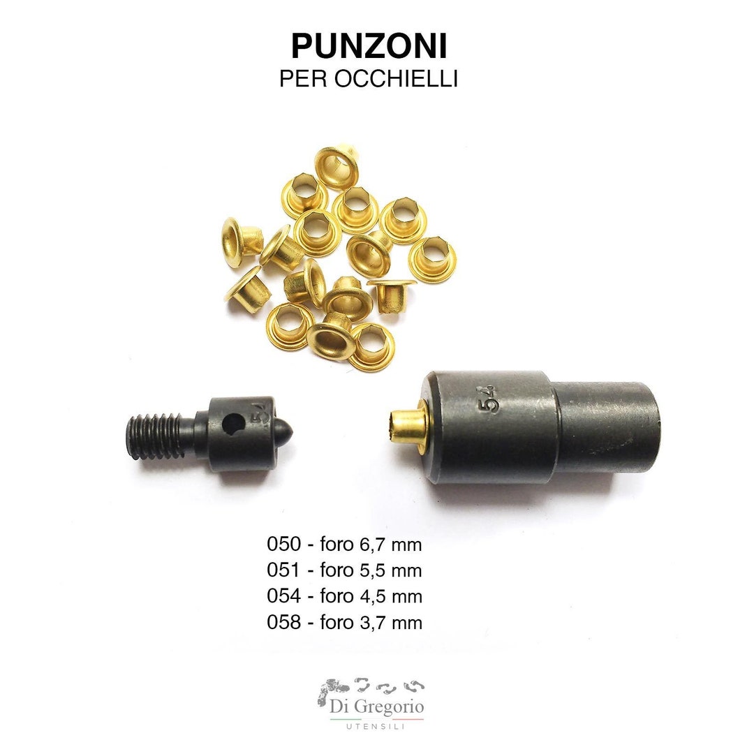 Replacement Eyelet Dies for Hand Press Punch Kit (2 Pieces) With Piston ...