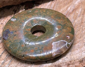 Stone Donut Pendant | Etsy