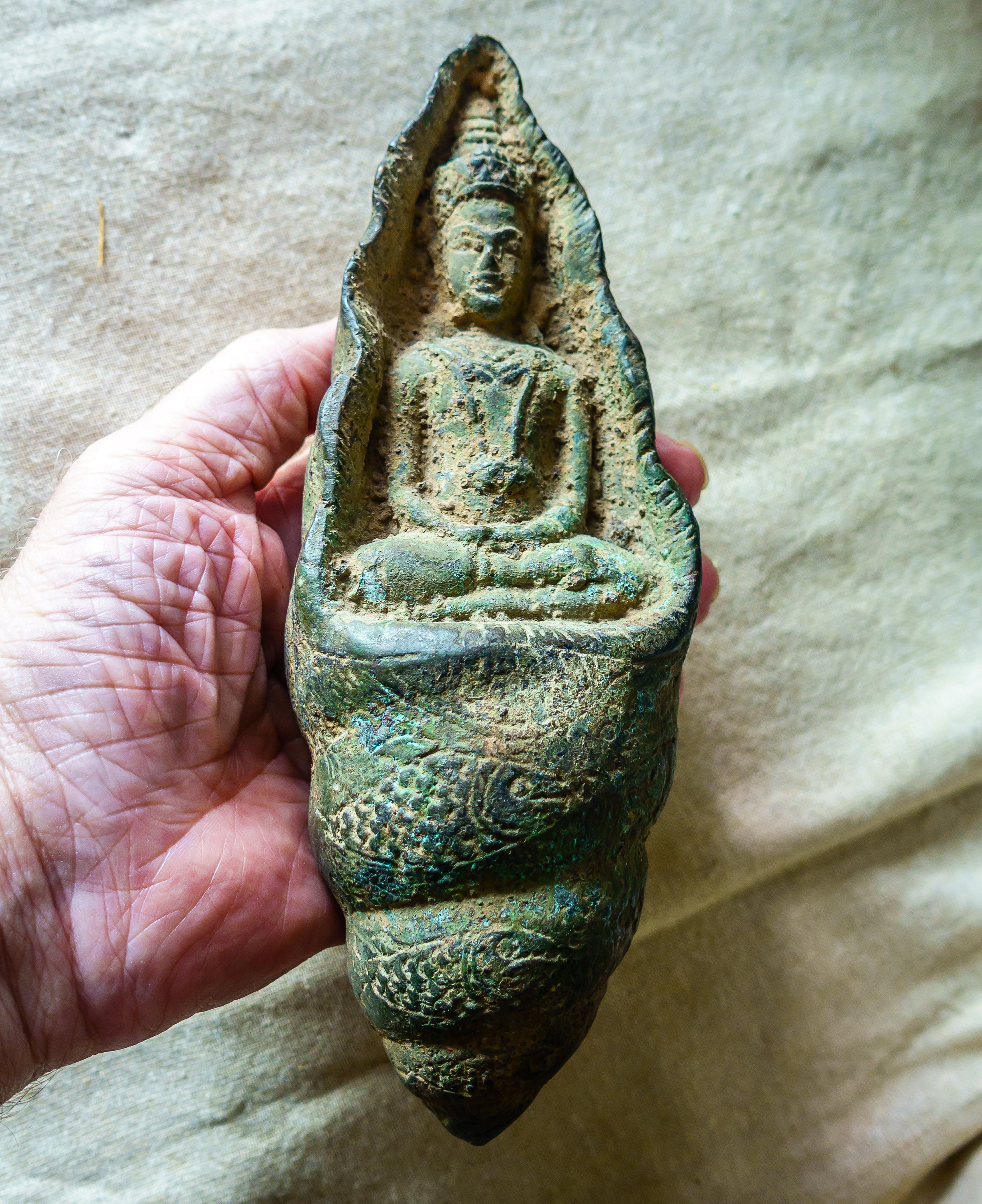 Khmer Bronze Buddha/replica Khmer Statue From Cambodia - Etsy