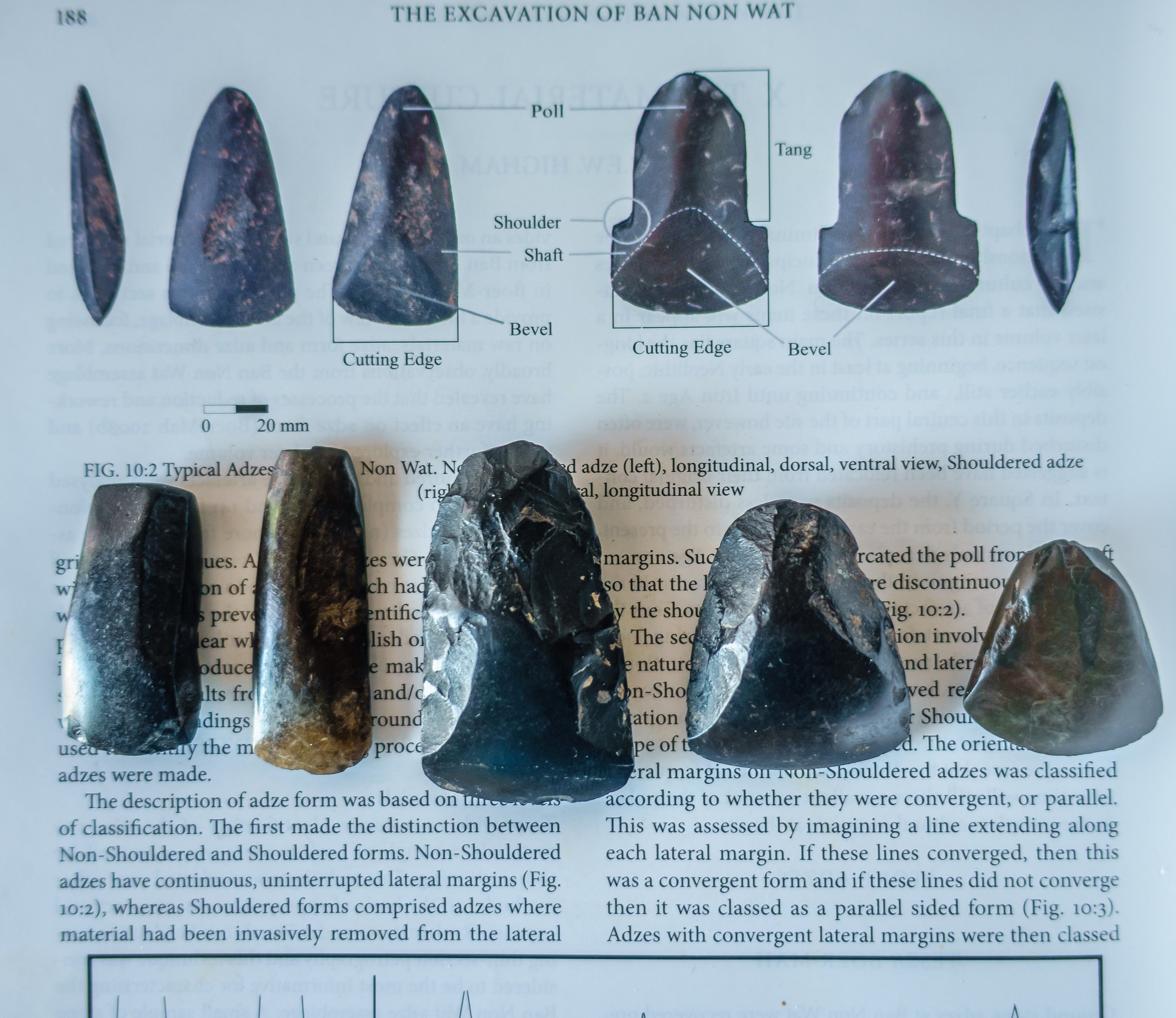 Five Neolithic Stone Adzes/five Small Stone Axeheads/five Neolithic ...