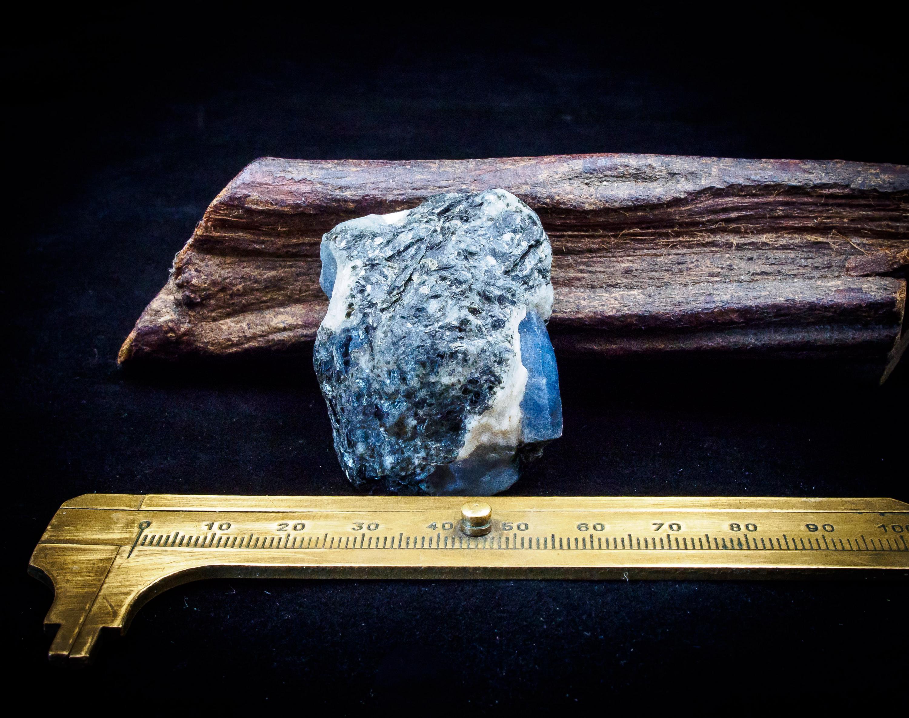 Rare Sapphire in Matrix Specimen From Nepal/blue Corundum Crystals(var ...
