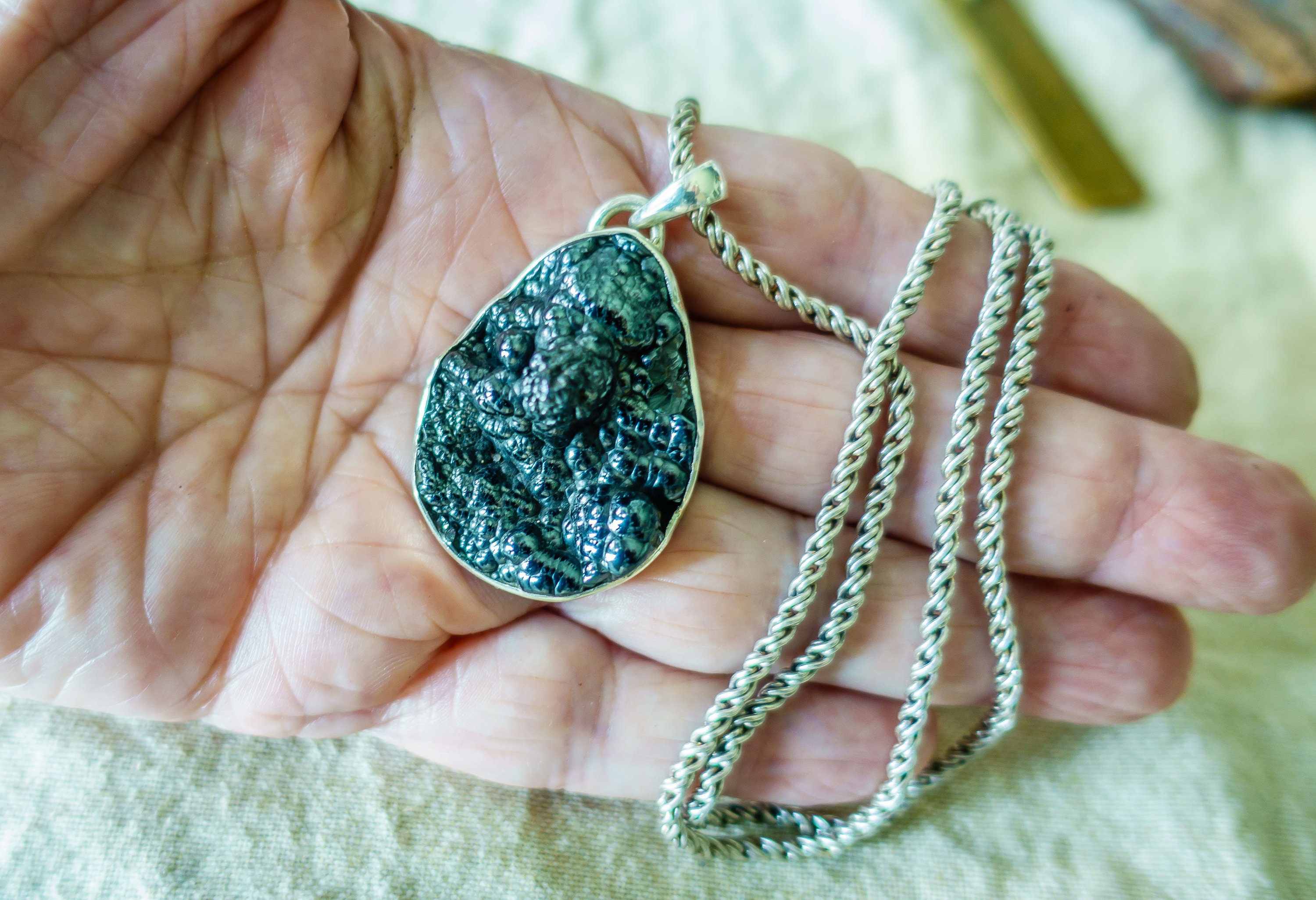 Thai Lek Lai Amulet, Set in Nepal, With Handmade Silver Chain From ...