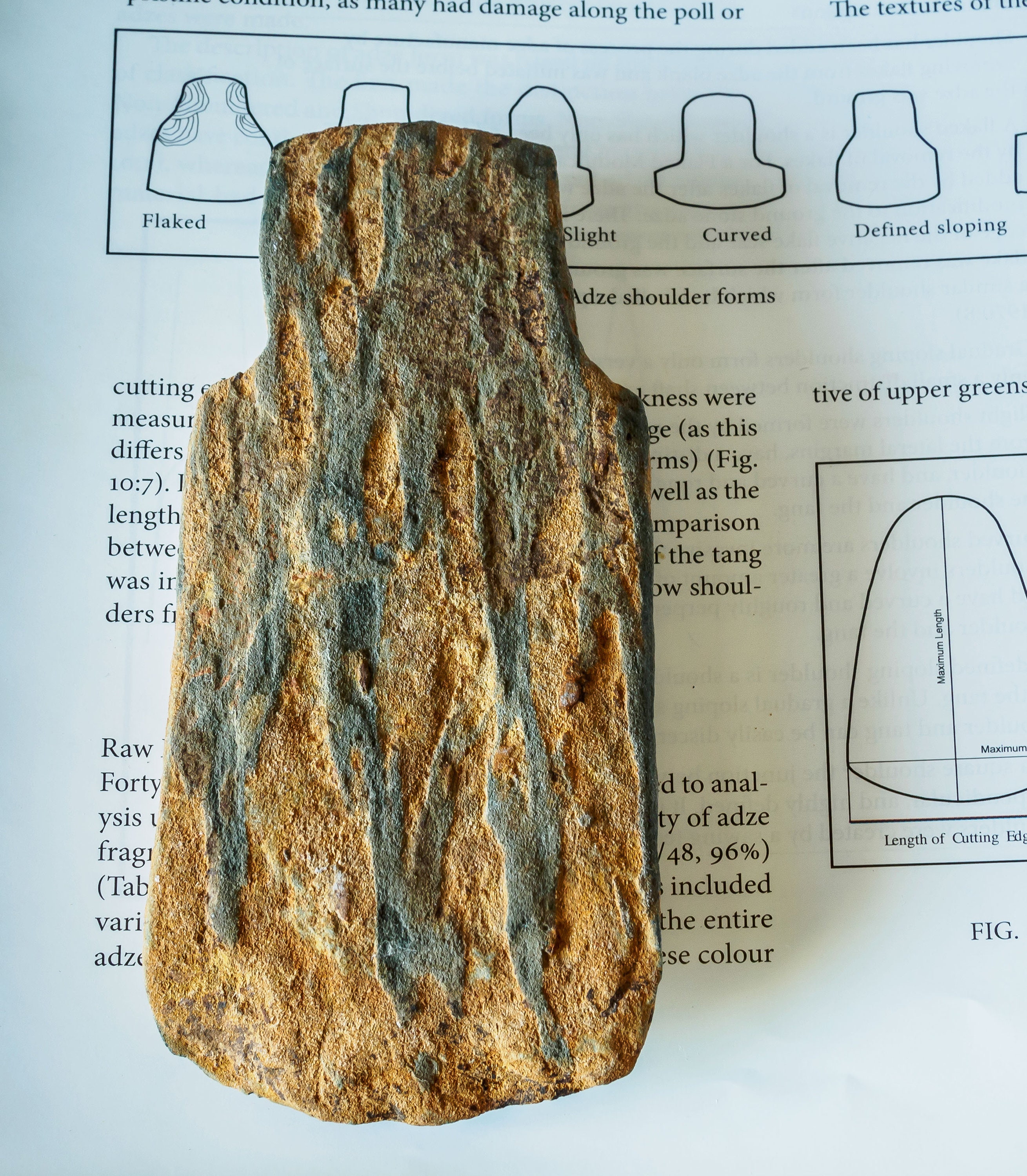 Neolithic Stone Adze/large Shouldered Stone Axehead/neolithic - Etsy