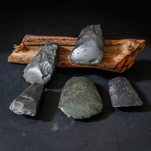 Five Neolithic Stone Adzes: Thai Farming Tools, Olivine Basalt - Etsy ...