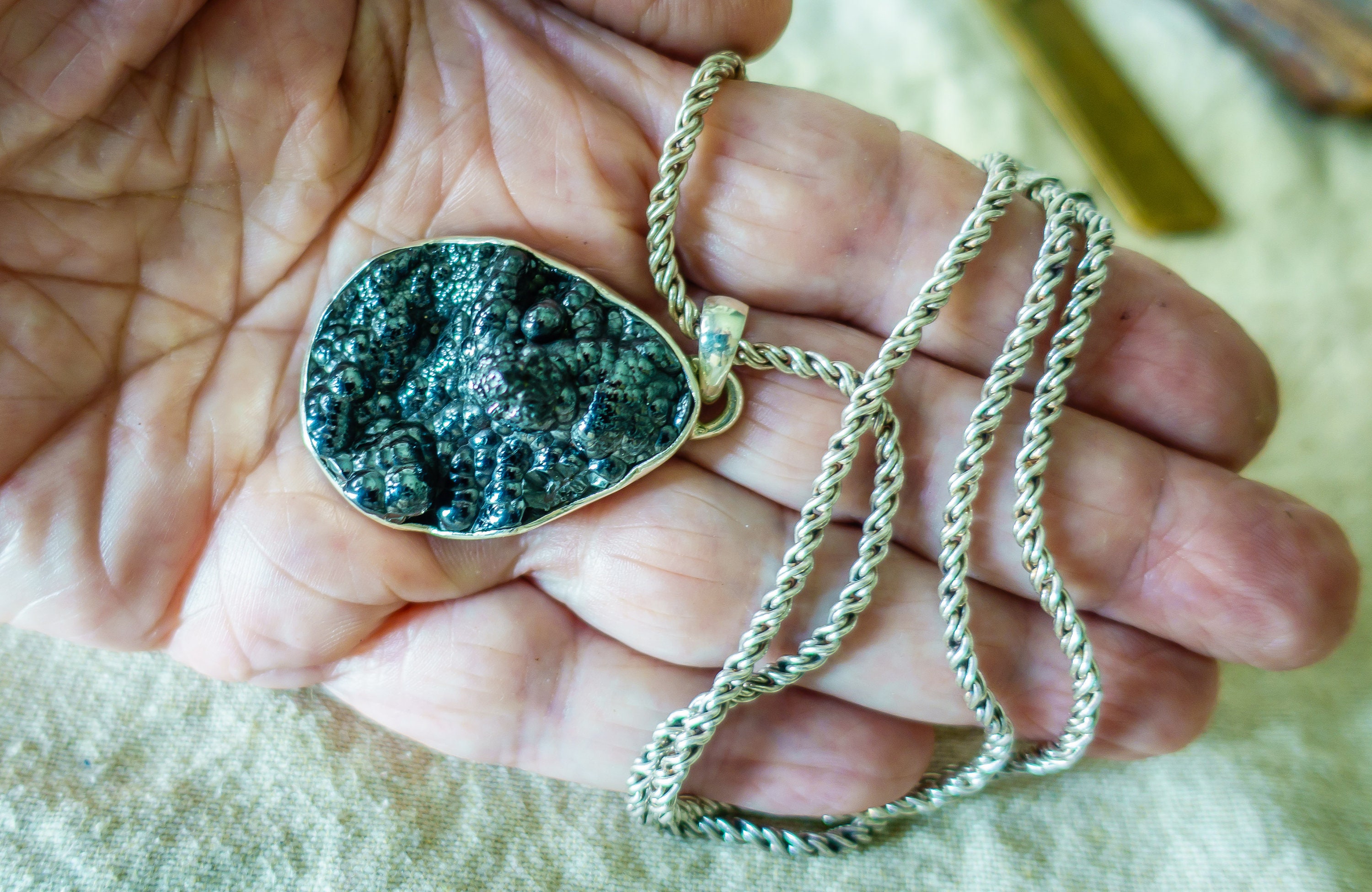 Thai Lek Lai Amulet, Set in Nepal, With Handmade Silver Chain From ...