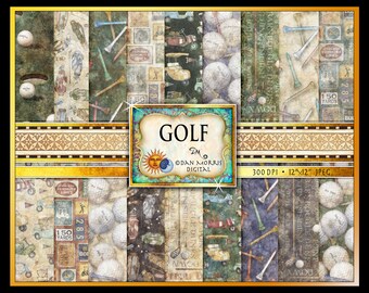 Golf Paper Digital - Etsy