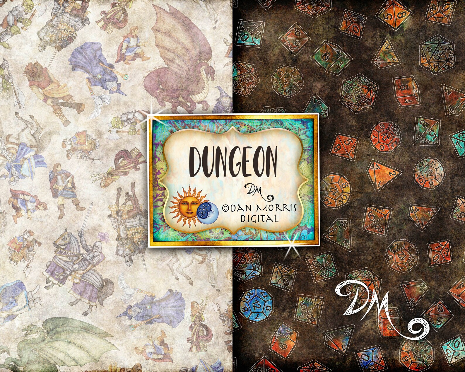 Dungeon Digital Paper Set Digital Craft Paper Instant - Etsy
