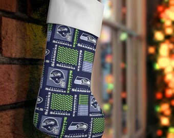 Seattle Seahawks Handmade Christmas Stocking - Etsy