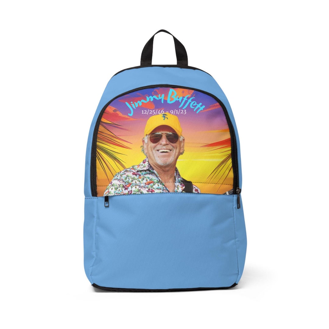 Jimmy Buffett, Memorial Backpack 16x12x5 Blue - Etsy