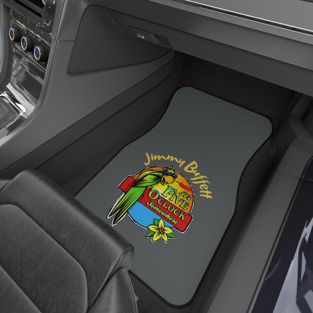 It's Five O'clock Somewhere Jimmy Buffett, Car Mats (set of 4) Gray - Etsy