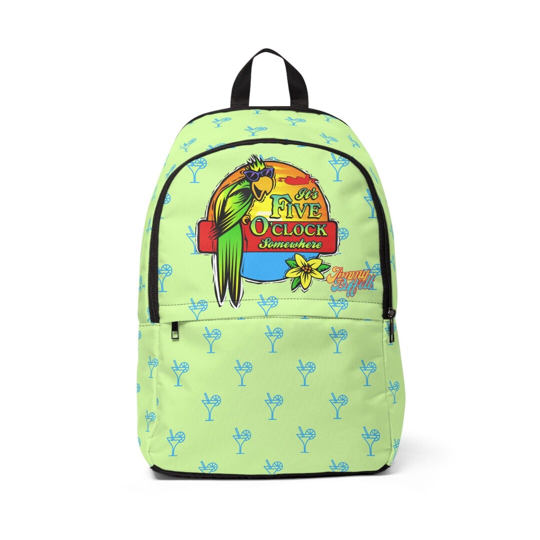 Jimmy Buffett It's 5 O'clock Somewhere Backpack 16"x12"x5 ...