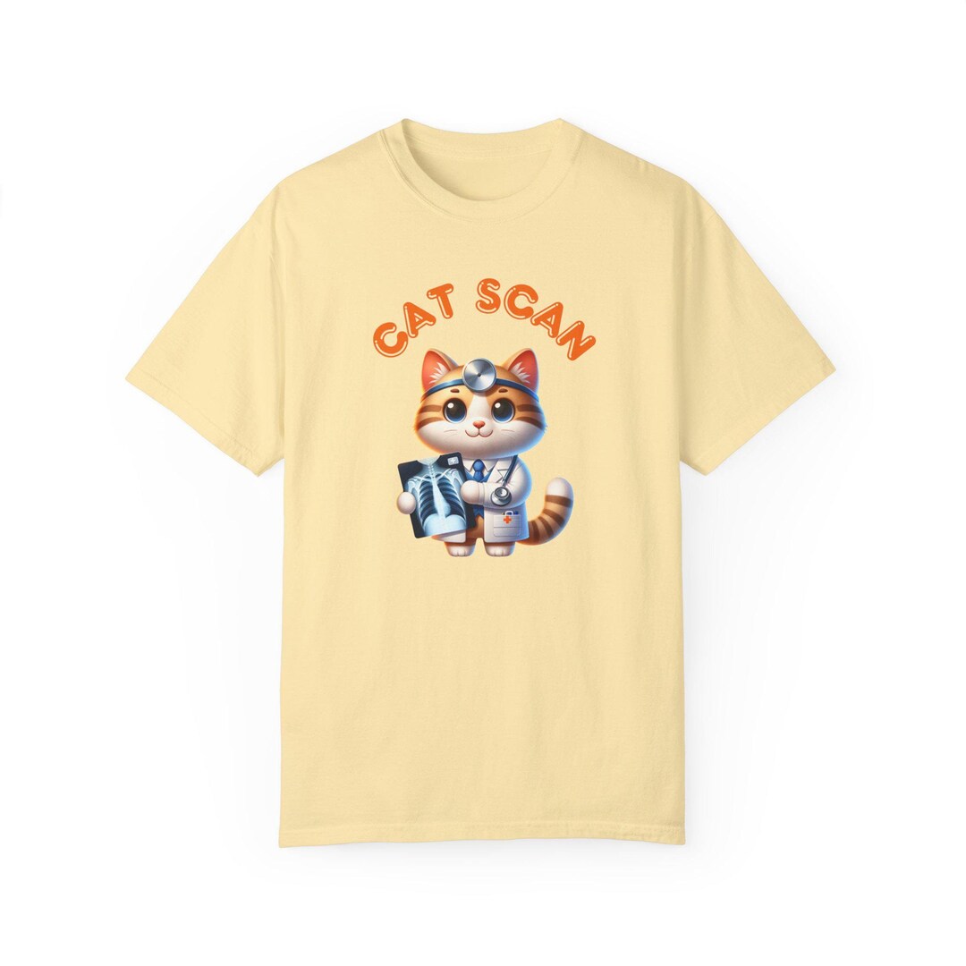 Cat Scan T-shirt, Funny Cat Tee, Unisex Graphic Shirt, Cat Lover Gift ...