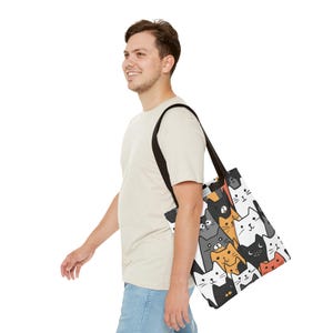 Cute Cat Face Tote Bag, 3 Sizes - Etsy