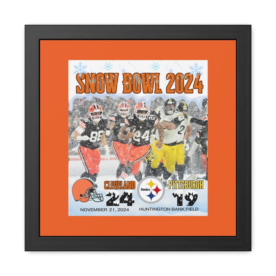 Cleveland Snow Bowl 2024 Limited Edition Wall Art Framed Poster 16 X 16 ...