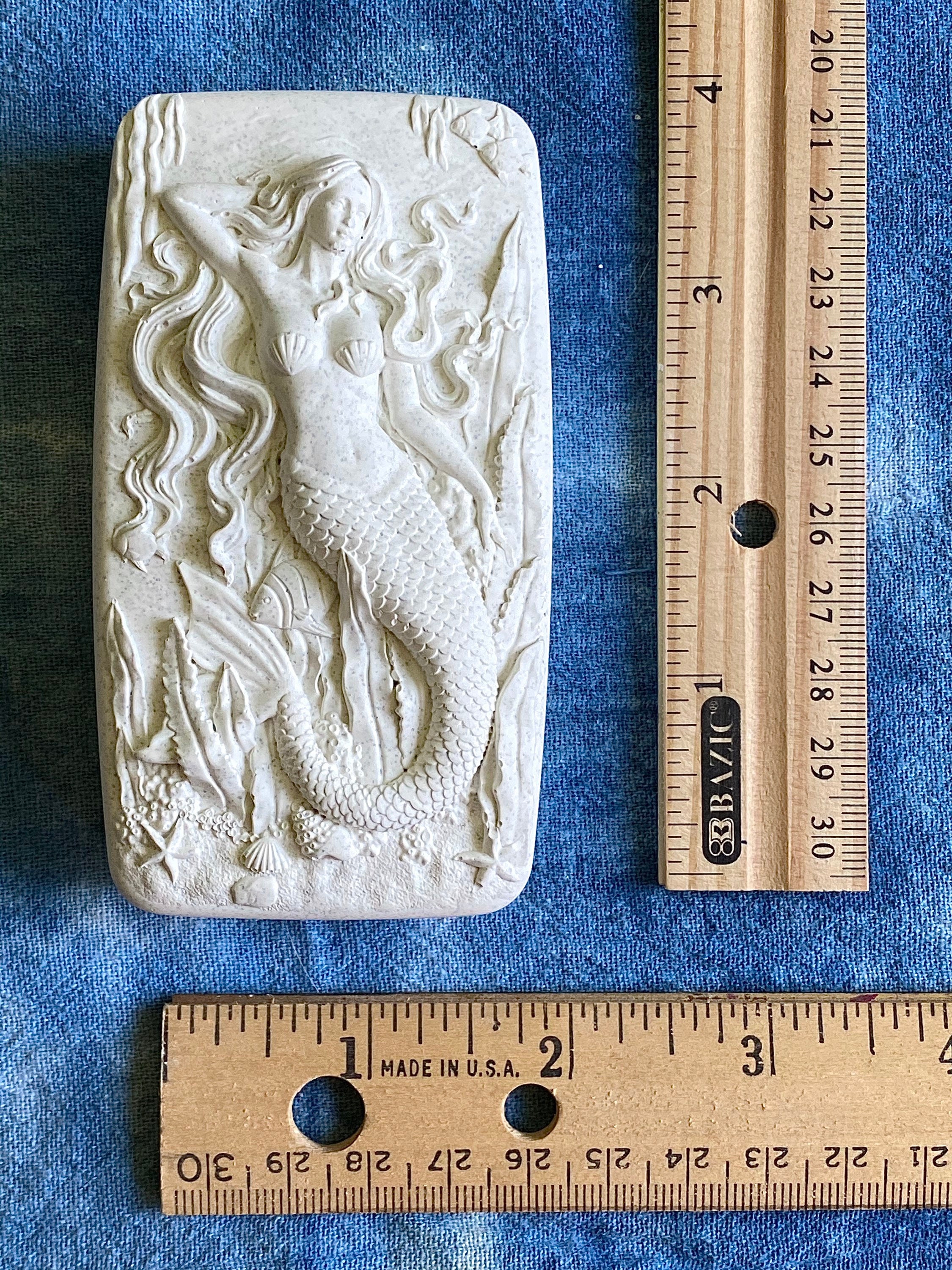 Plasterite Mermaid. EMF Protection EO Diffuser Plaster Art - Etsy