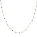 2mm Cobalt Blue Enamel Bead Station Chain Real 14K Yellow Gold 18" - Etsy