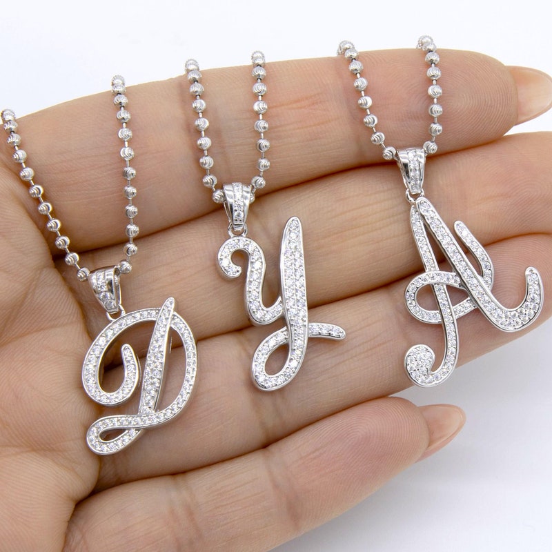 Cursive Necklace - Etsy