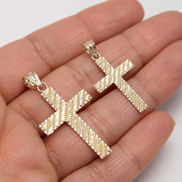 Diamond Cut Gold Cross - Etsy