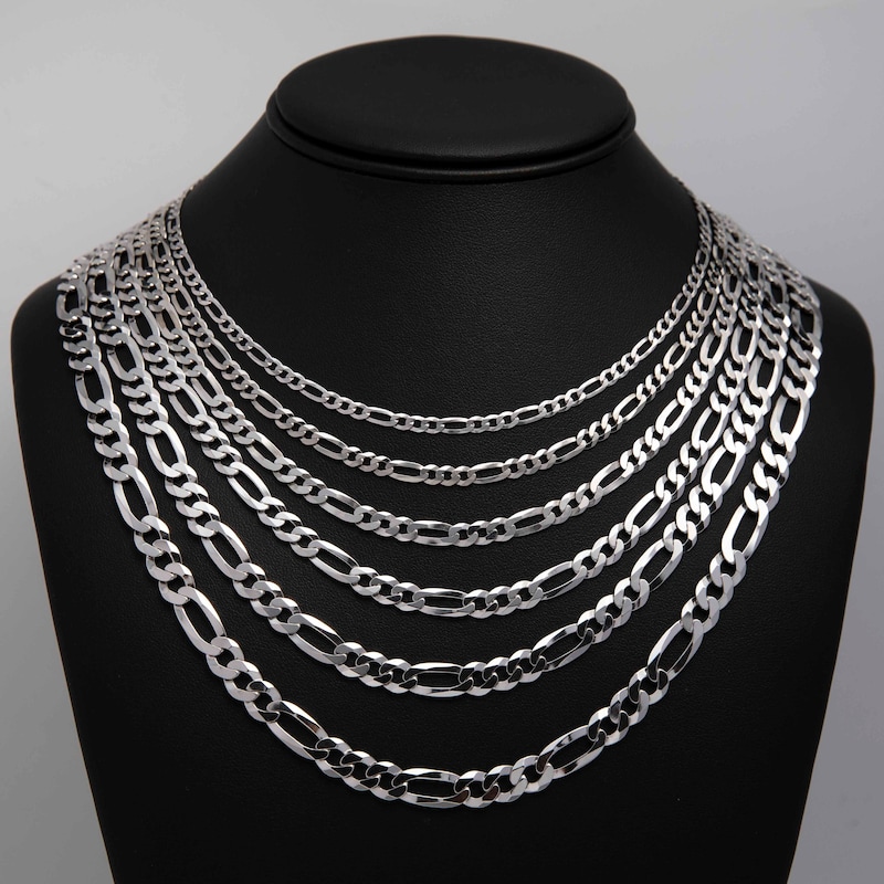 Figaro Silver Chain 925 - Etsy