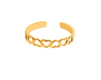 Gold Toe Ring - Etsy
