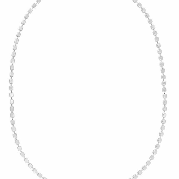 Silver Cube Necklace - Etsy