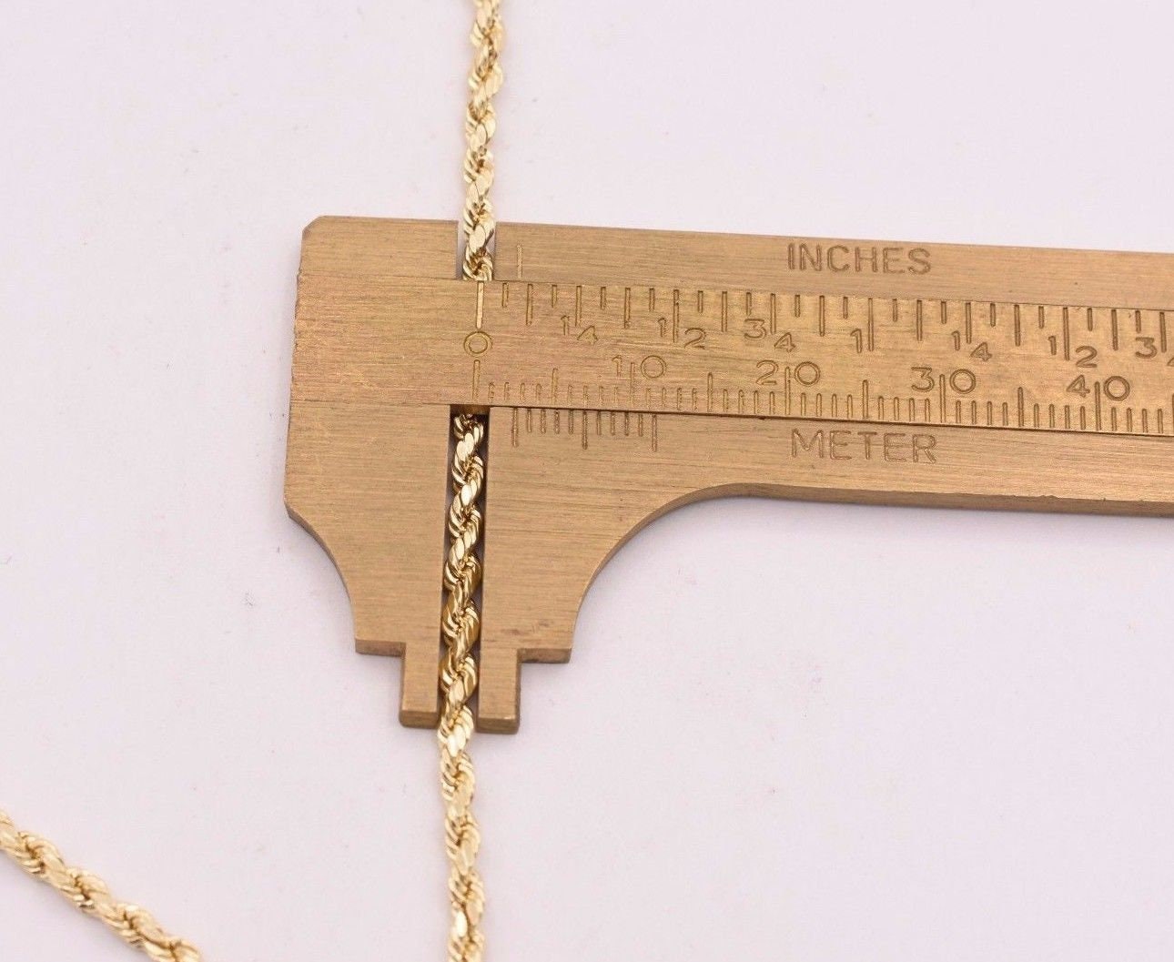 2.5mm Twisted Rope Chain Ankle Bracelet Anklet Real 10K Yellow - Etsy