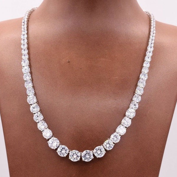 Graduated Diamond Necklace - Etsy