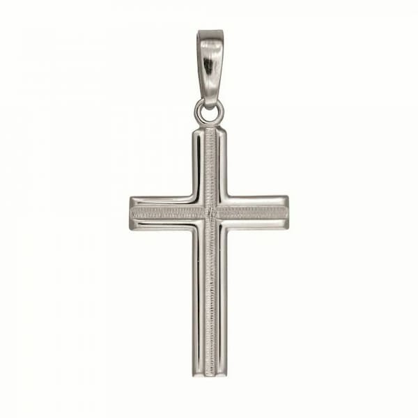 Silver Cross Pendant - Etsy