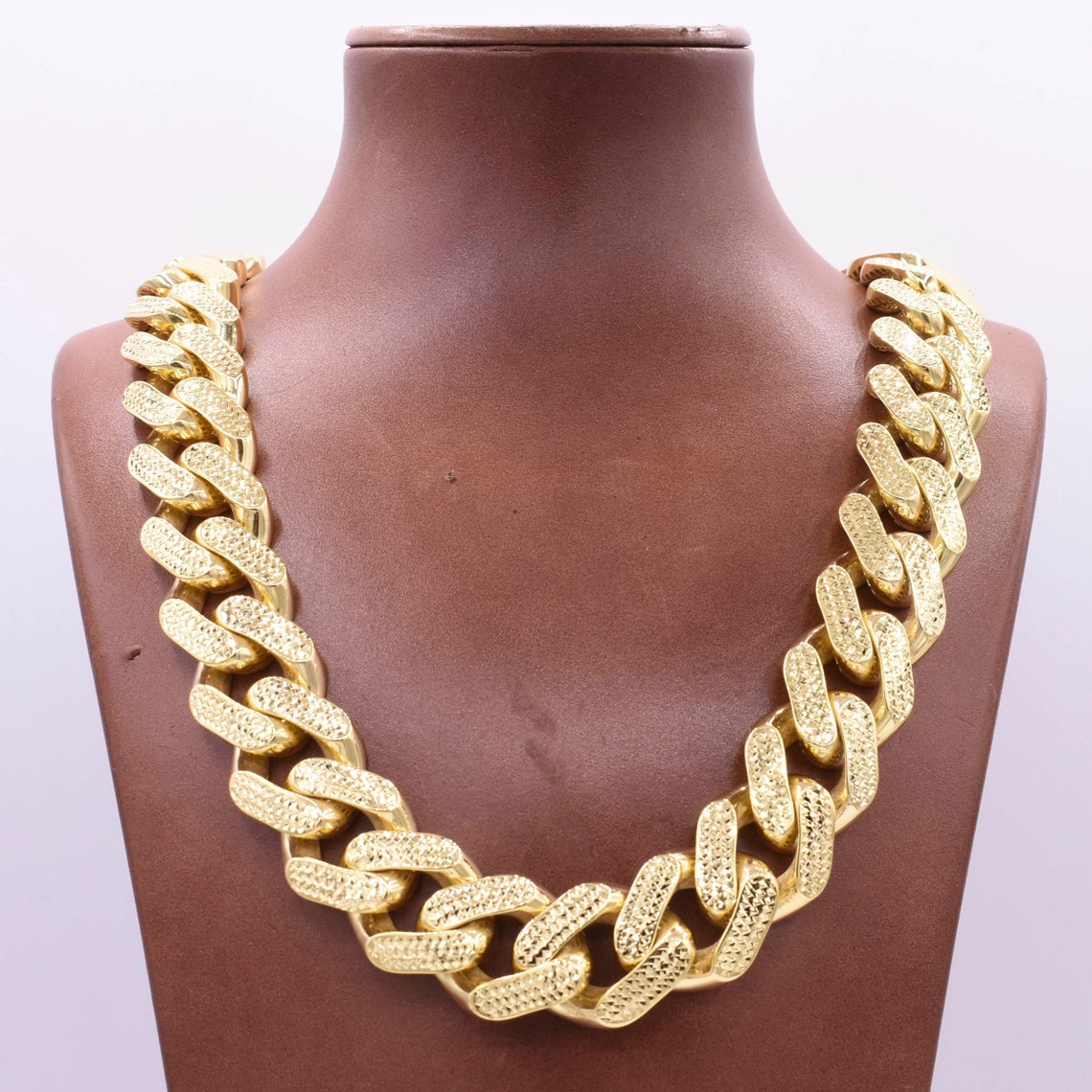 20mm Miami Cuban Diamond Cut Link Chain Real 10K Yellow Gold | Etsy 20mm Miami Cuban Diamond Cut Link Chain Real 10K Yellow Gold | Etsy