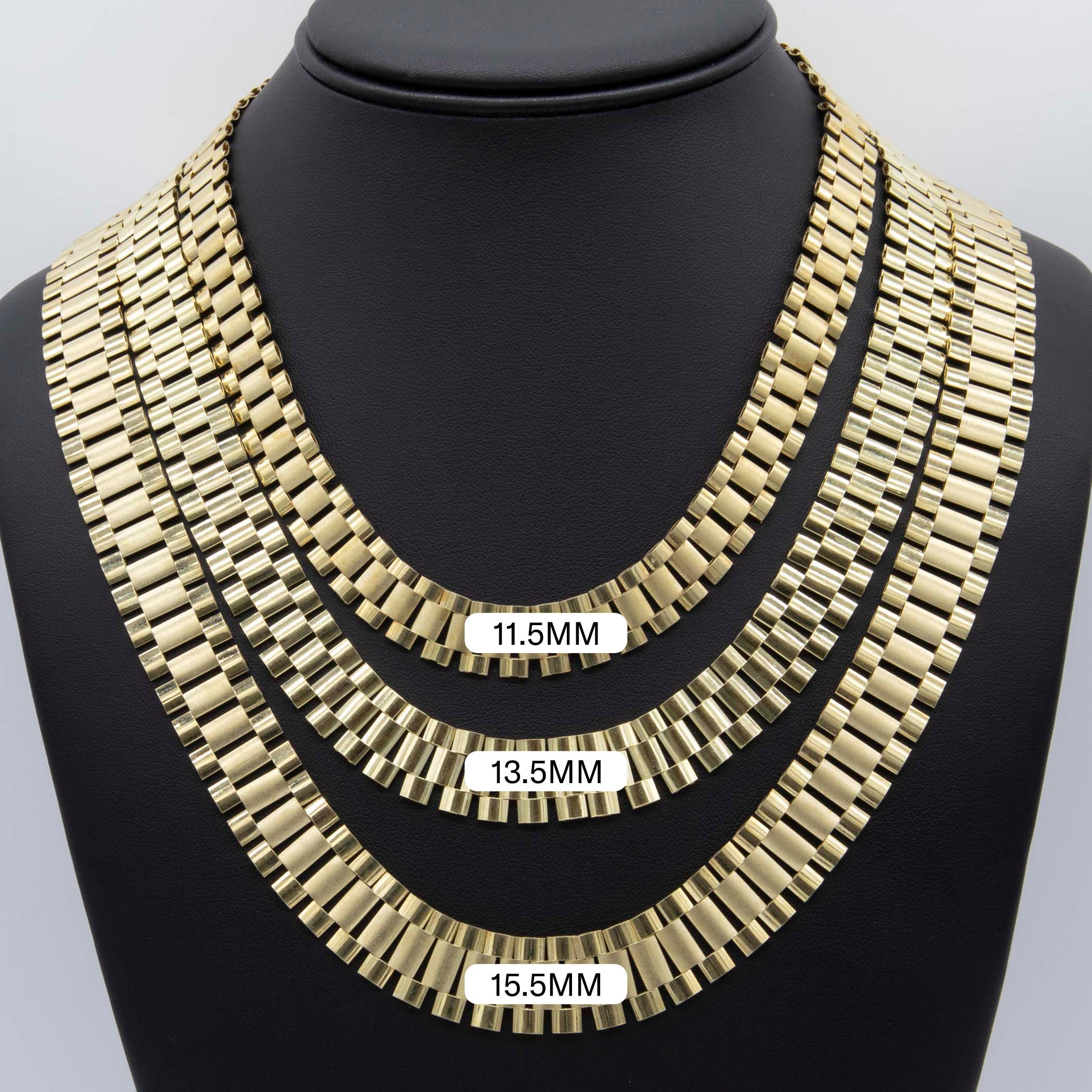 Railroad link necklace store