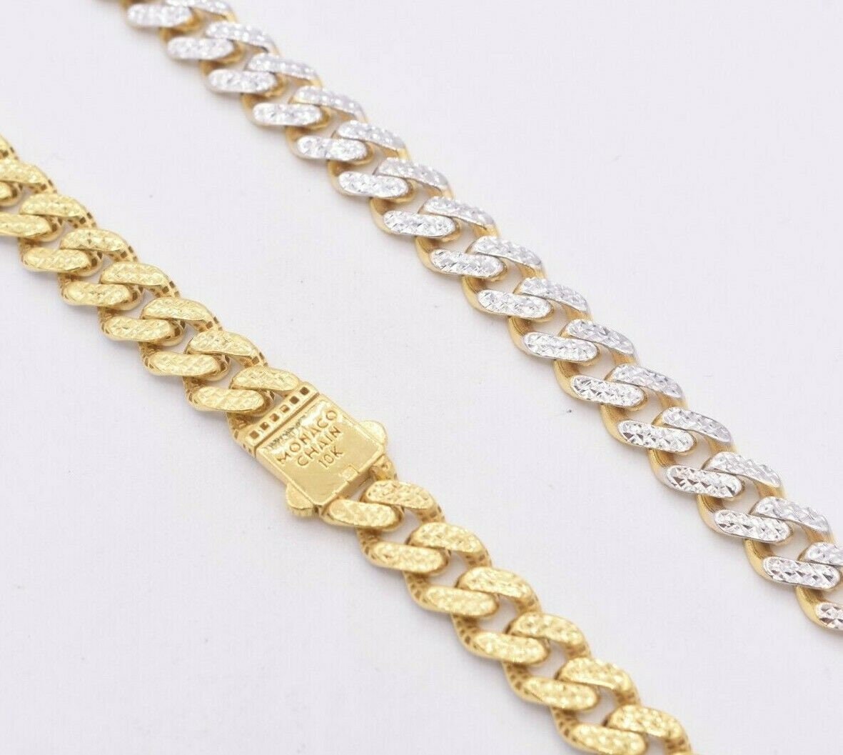 7.5mm Mens Miami Cuban Diamond Cut Reversible Chain Real 10K - Etsy
