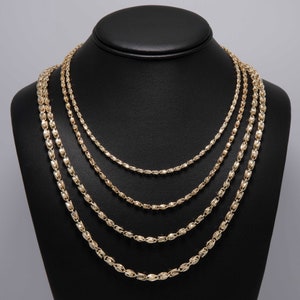 10K Solid Yellow Gold Turkish Rope Chain Real All Sizes - Etsy