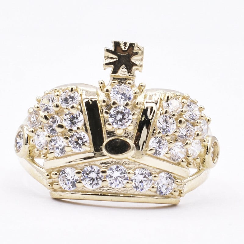 Mens Crown Ring Gold - Etsy