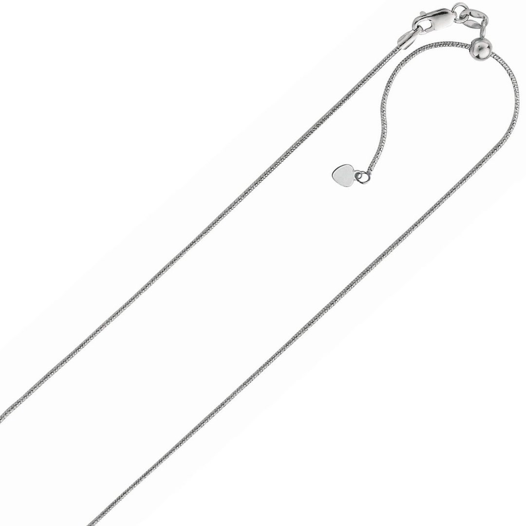 Adjustable Diamond Cut Snake Chain Necklace REAL Solid Sterling Silver ...