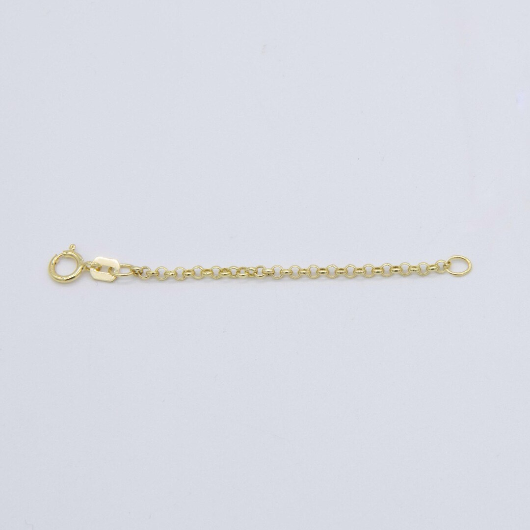 2mm Rolo Chain Extender for Necklace Bracelet Chain 10K Yellow Gold - Etsy