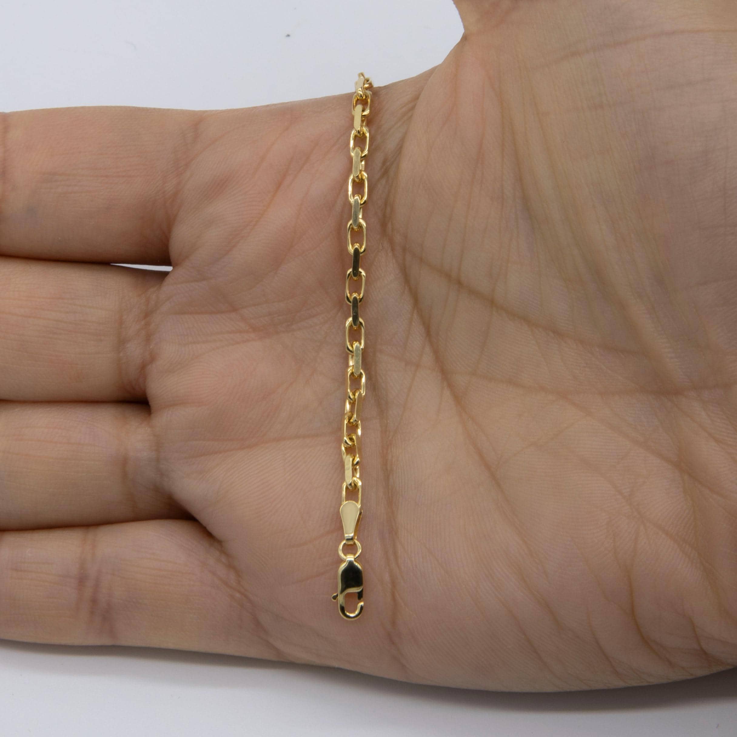 2.5mm French Cable Chunky Box Chain Extender Necklace Bracelet Chain ...