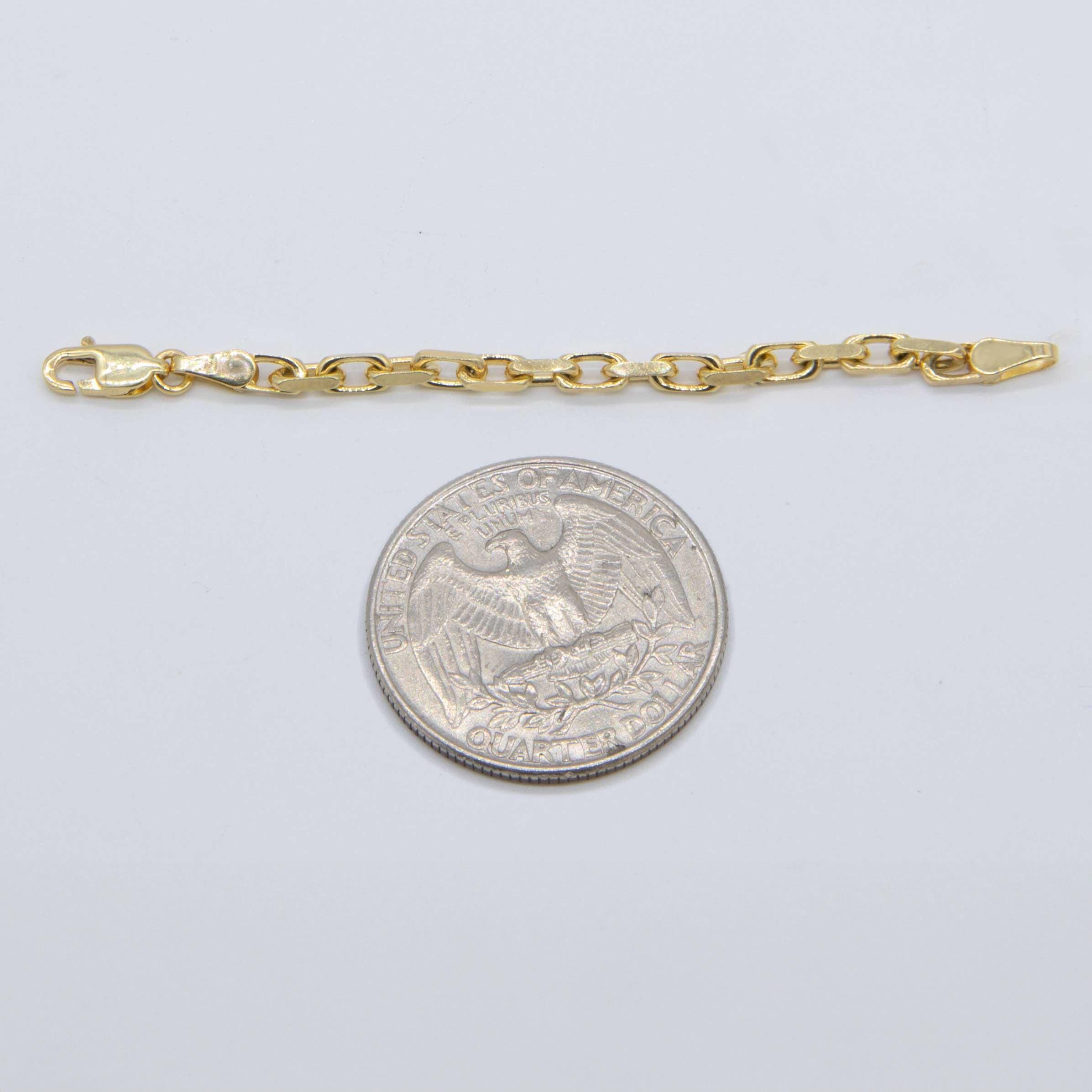 2.5mm French Cable Chunky Box Chain Extender Necklace Bracelet Chain ...