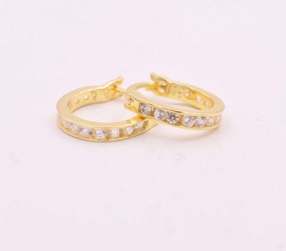 Diamonique earrings hoops store