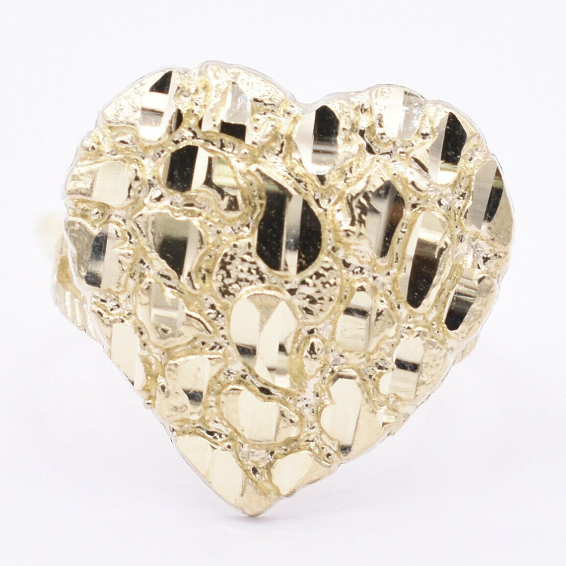 Women's Huge Heart Diamond Cut Engagement Ring Real Solid | Etsy