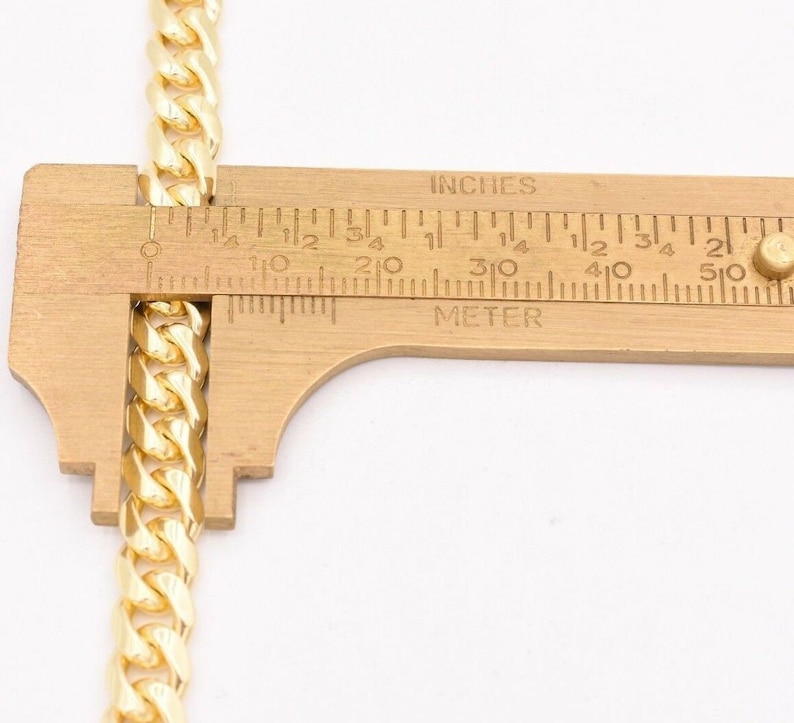 7mm Miami Cuban Chain Necklace Solid Yellow Gold Clad Silver 925 Box ...