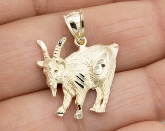 Goat Gold Pendant - Etsy