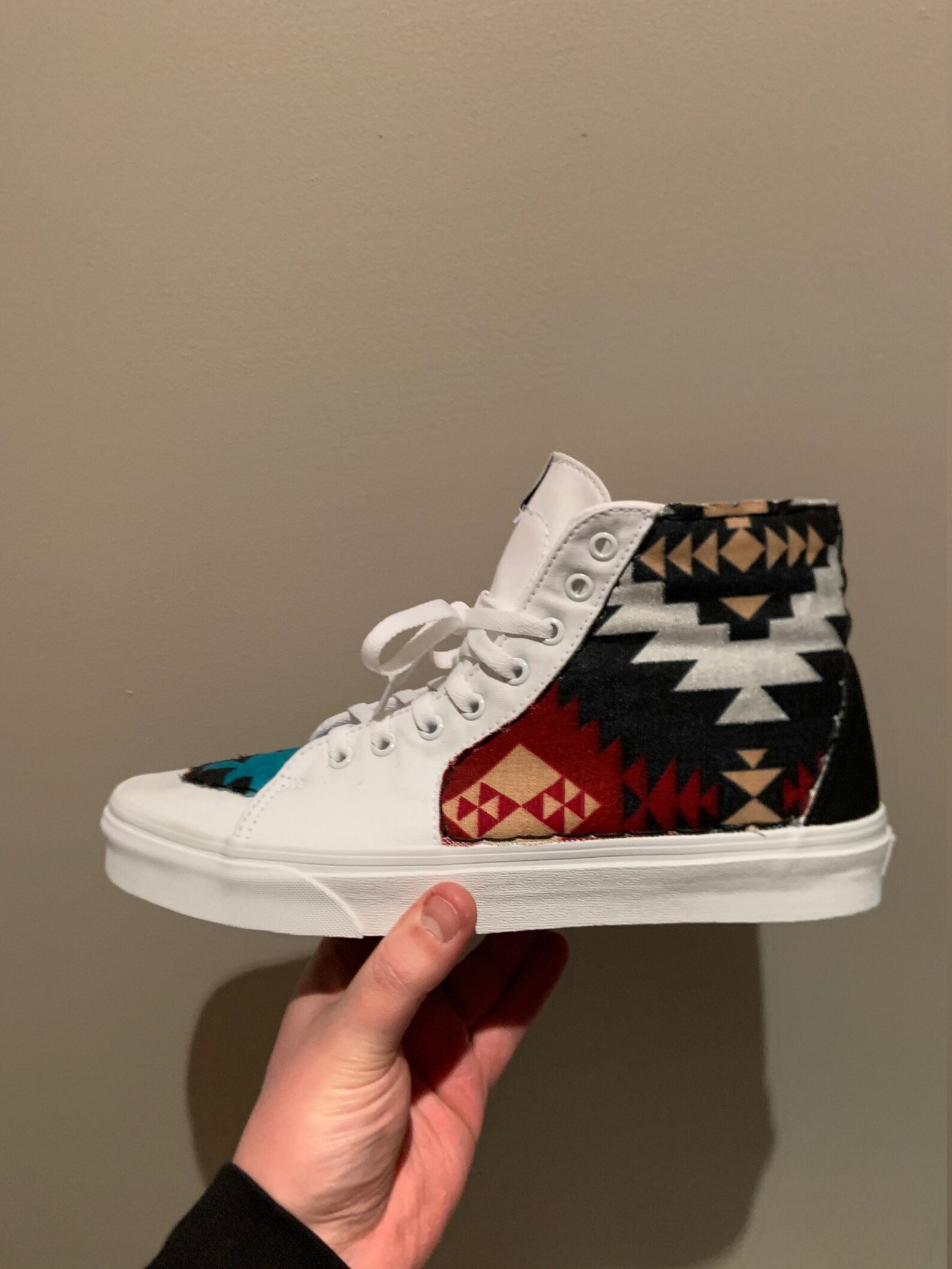 Custom Aztec Vans Sk8 Hi - Etsy