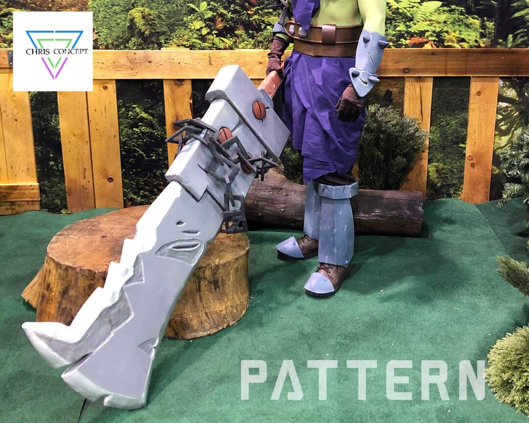 Nightmare Tryndamere Sword TEMPLATE - Etsy