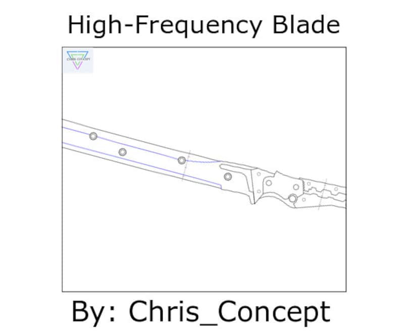 High-frequency Blade(hf Blade) PDF Pattern Blueprint (metal Gear) - Etsy