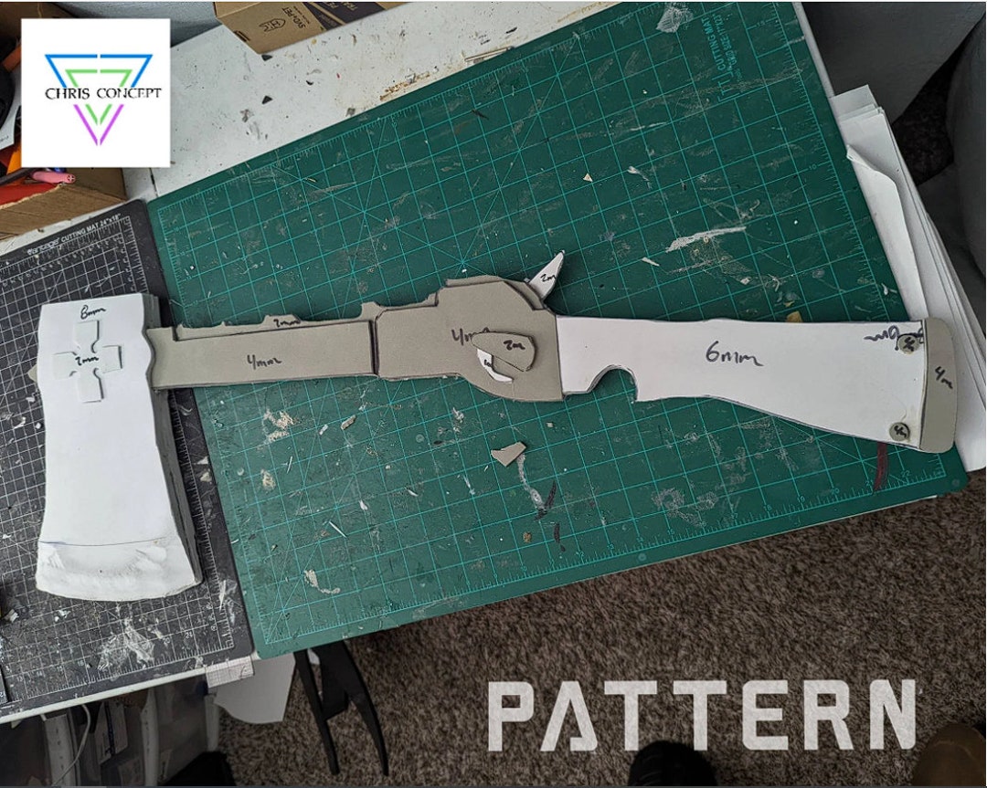 Axe Gun PDF Pattern Blueprint - Etsy
