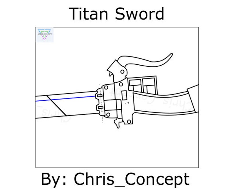 Titan Blade/Sword PDF Pattern Blueprint AOT | Etsy