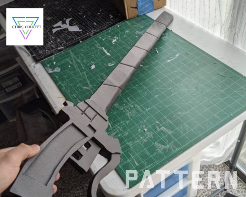 Titan Blade/sword PDF Pattern Blueprint AOT - Etsy